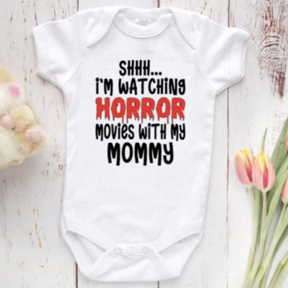 Gerber | One Pieces | Shhh Im Watching Horror Movies With My Mommy ...